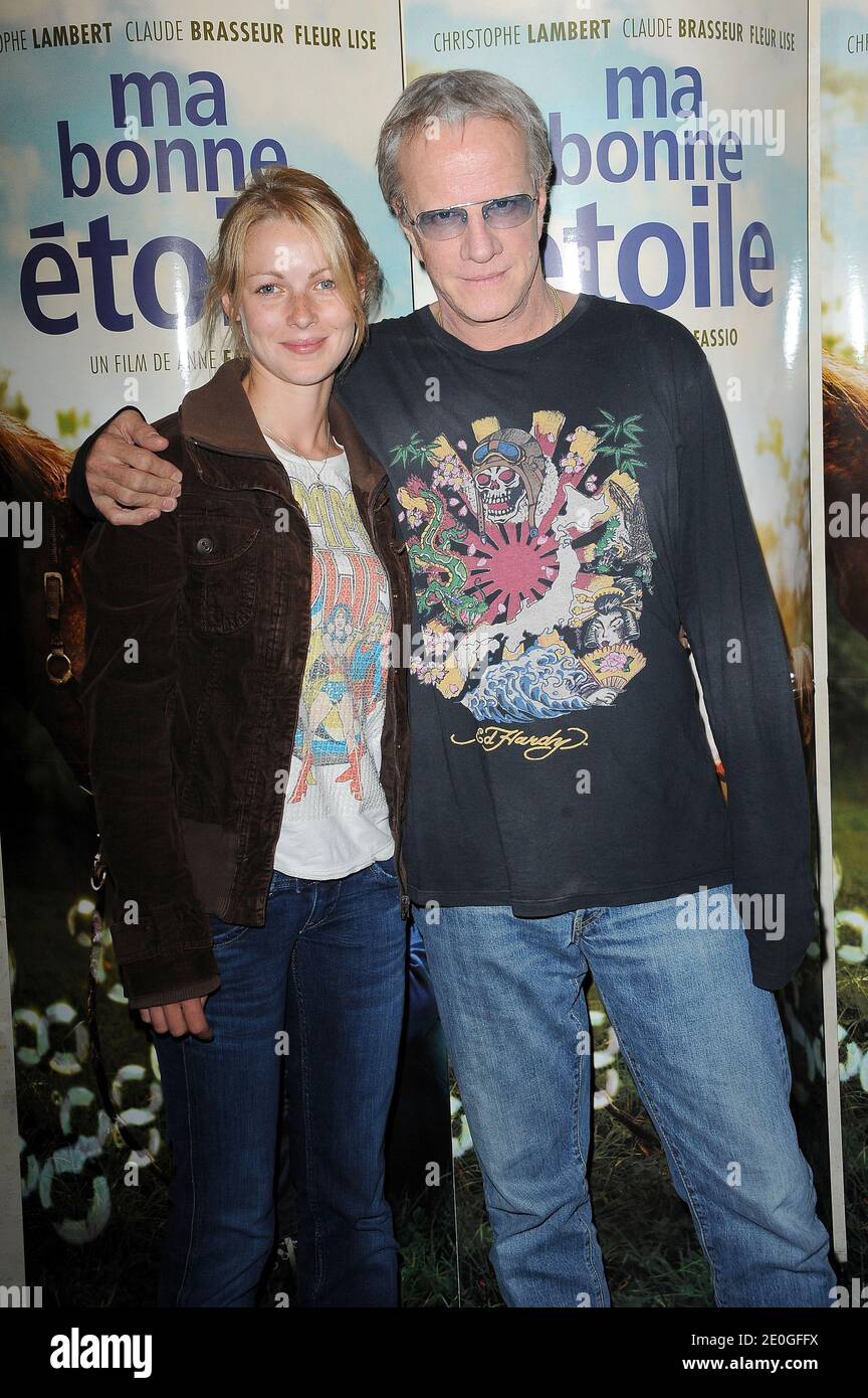 Fleur Lise and Christophe Lambert attending the premiere of 'Ma Bonne ...