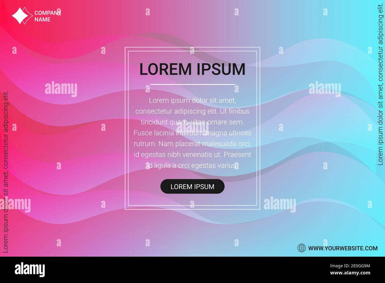 Stylish gradient wavy banner design Stock Vector Image & Art - Alamy