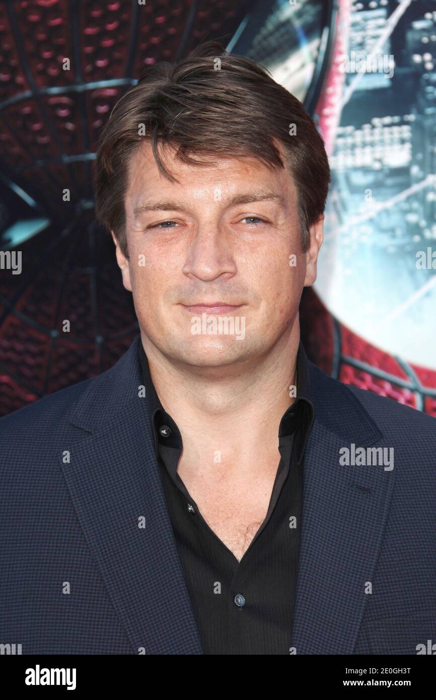 Nathan Fillion arriving at the premiere of Columbia Pictures 'The ...