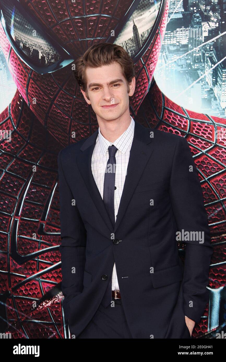 Andrew Garfield arriving at the premiere of Columbia Pictures 'The ...