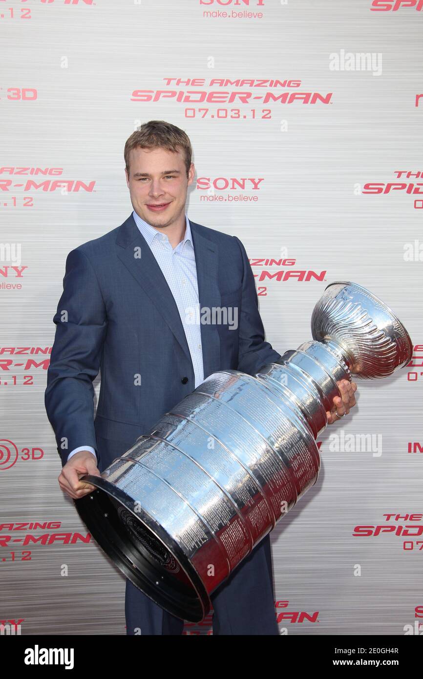 Dustin Brown arriving at the premiere of Columbia Pictures 'The Amazing ...
