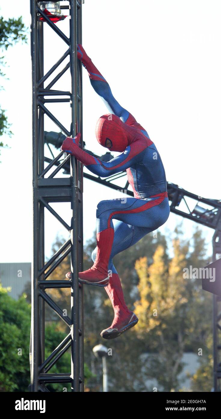 Spider Man (actor) arriving at Columbia Pictures' premiere for 'The ...