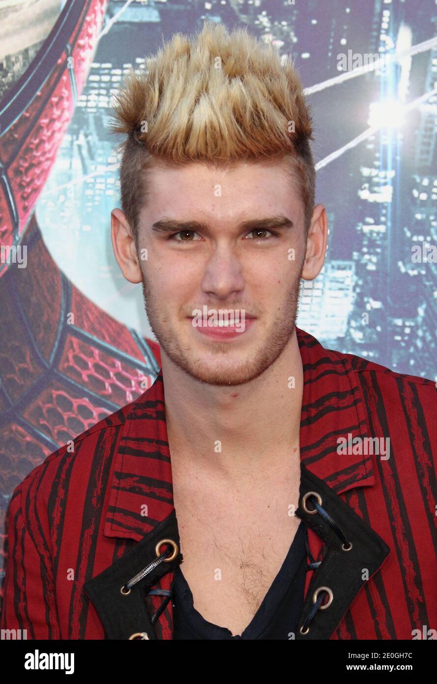Colton Dixon arriving at Columbia Pictures' premiere for 'The Amazing ...