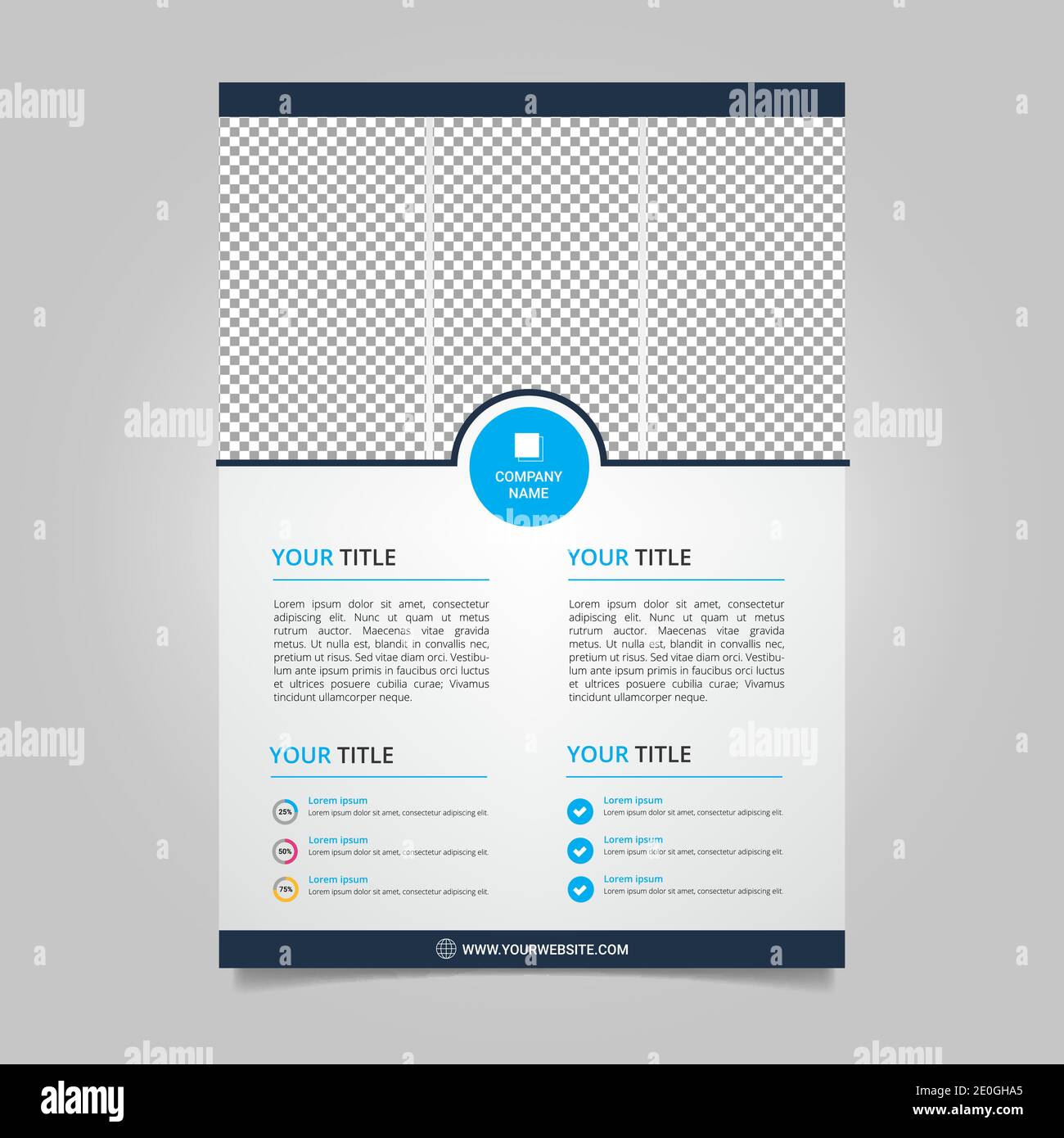 Template report design flat Stock Vector Images - Alamy