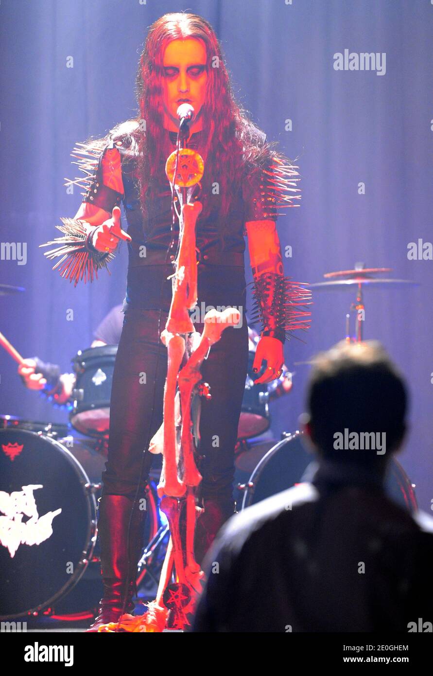French Singer Julien Dore on the set of 'Pop Redemption' by Martin ...