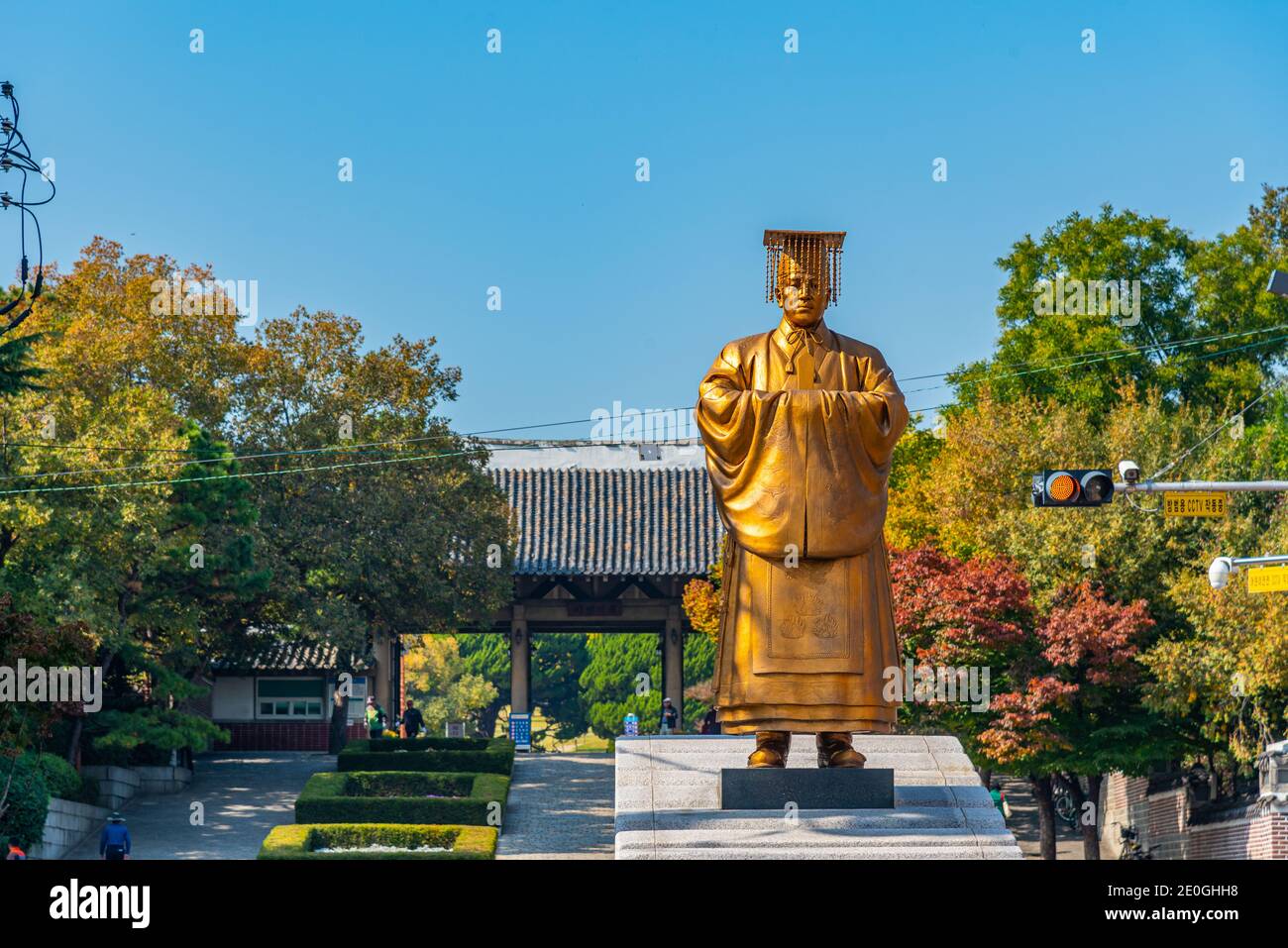 Statue of Emperor Sunjong at Daegu, Republic of Korea Stock Photo - Alamy