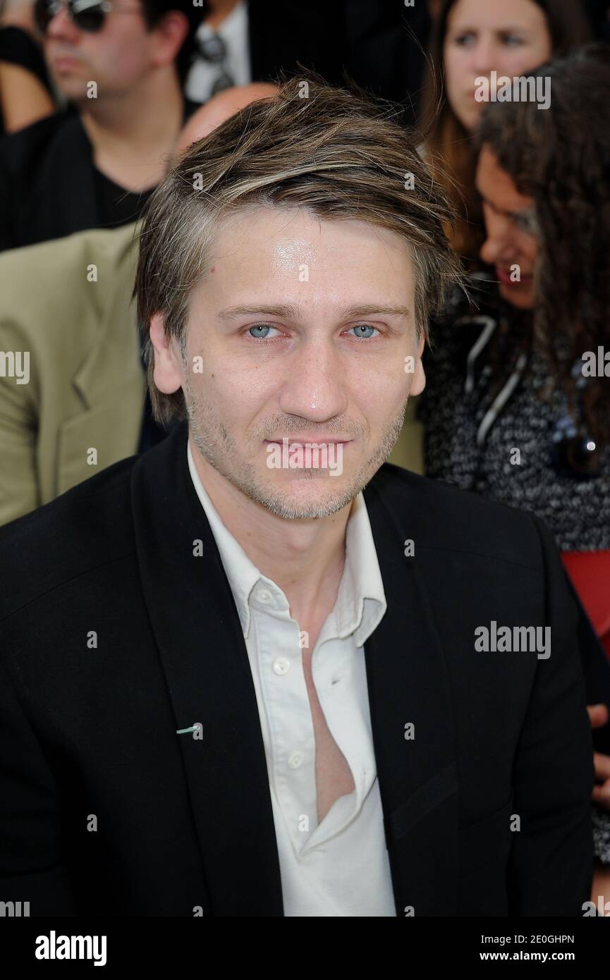 Stanislas Merhar attending the Dior men's Spring-Summer 2013 collection ...