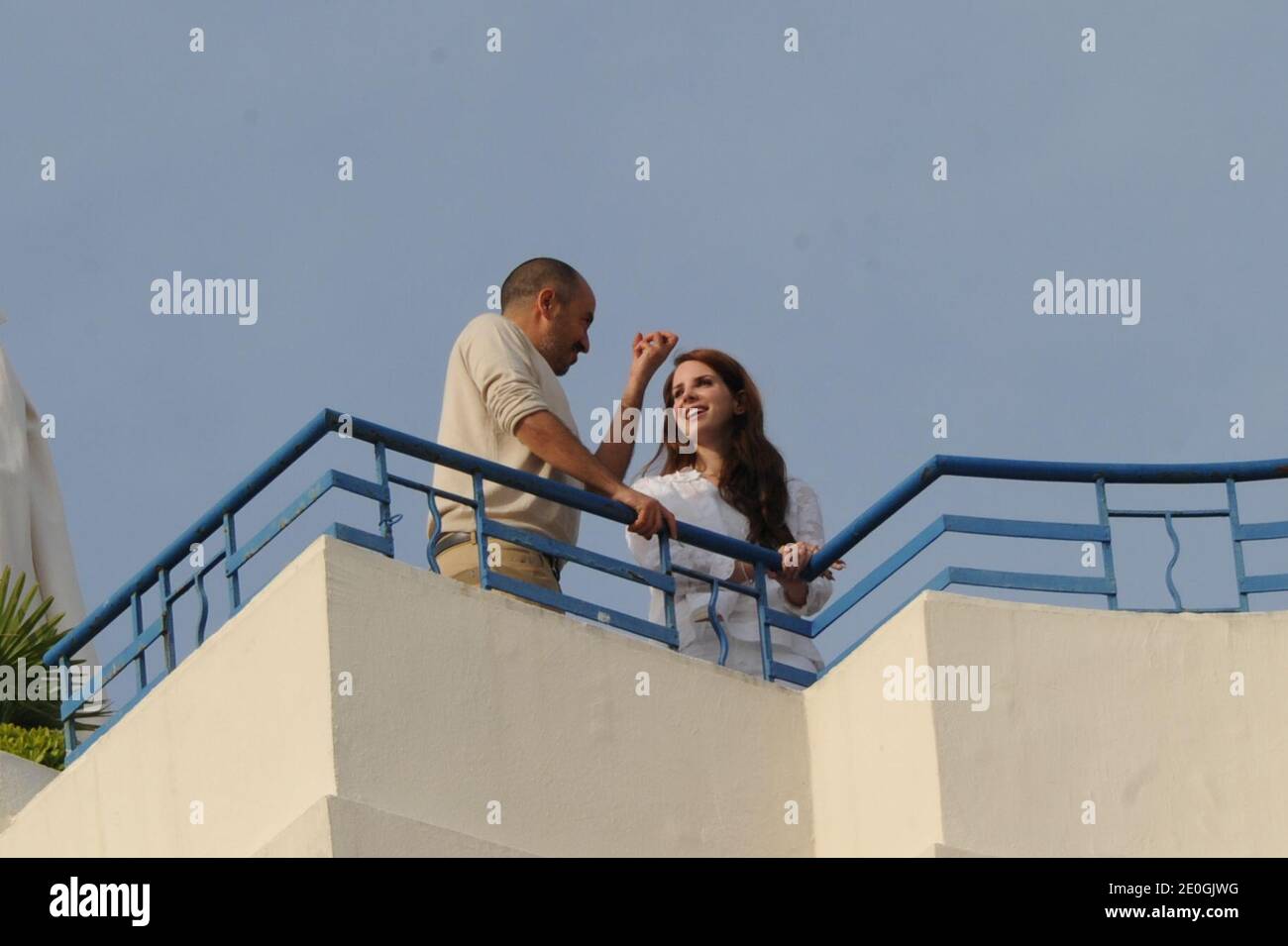 Lana Del Rey smoking a cigarette on the balcony during 65th Cannes ...