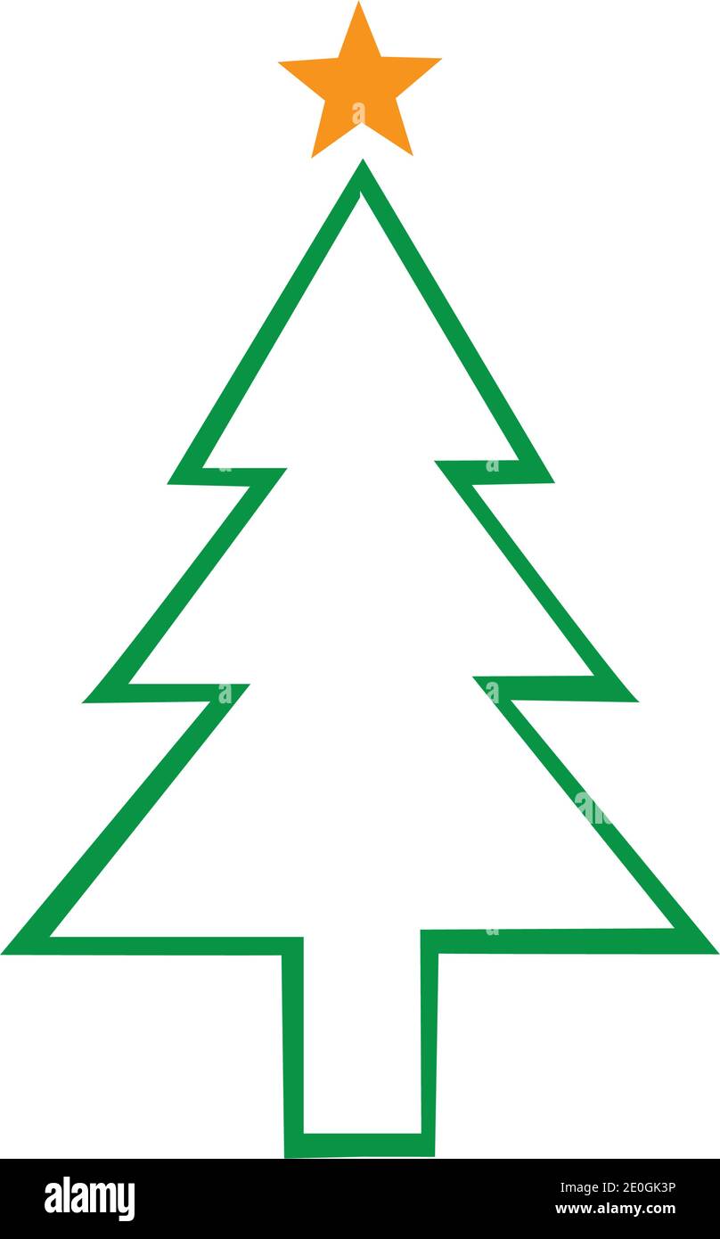 Christmas tree Vector Illustration Stock Vector Image & Art - Alamy