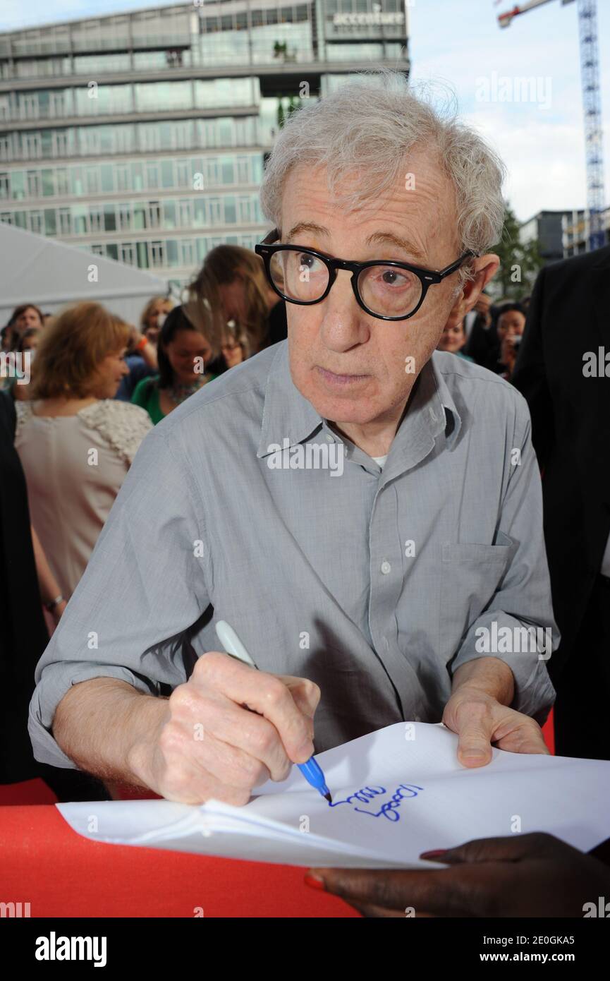 Woody Allen attending "To Rome With Love" Paris Premiere at Mk2 ...