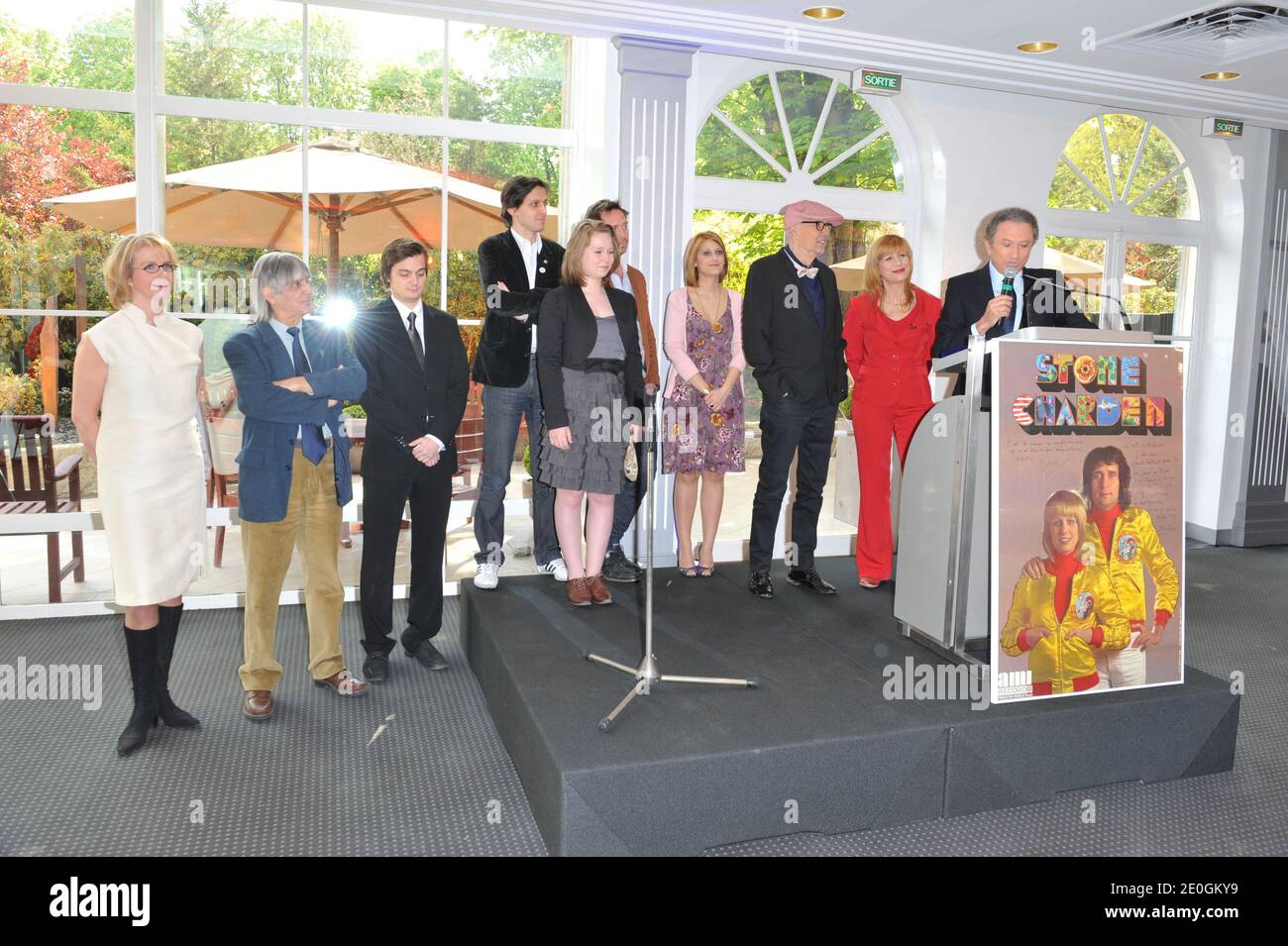 Stone and Eric Charden at the ceremony of awarding the Knights of the ...