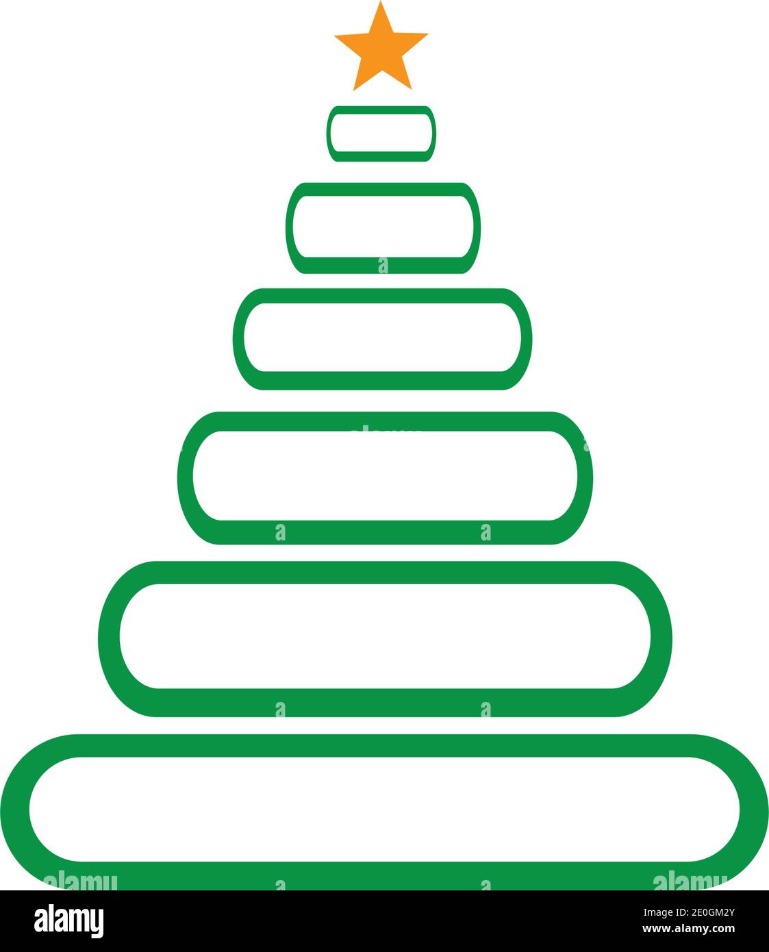 Christmas tree Vector Illustration Stock Vector Image & Art - Alamy