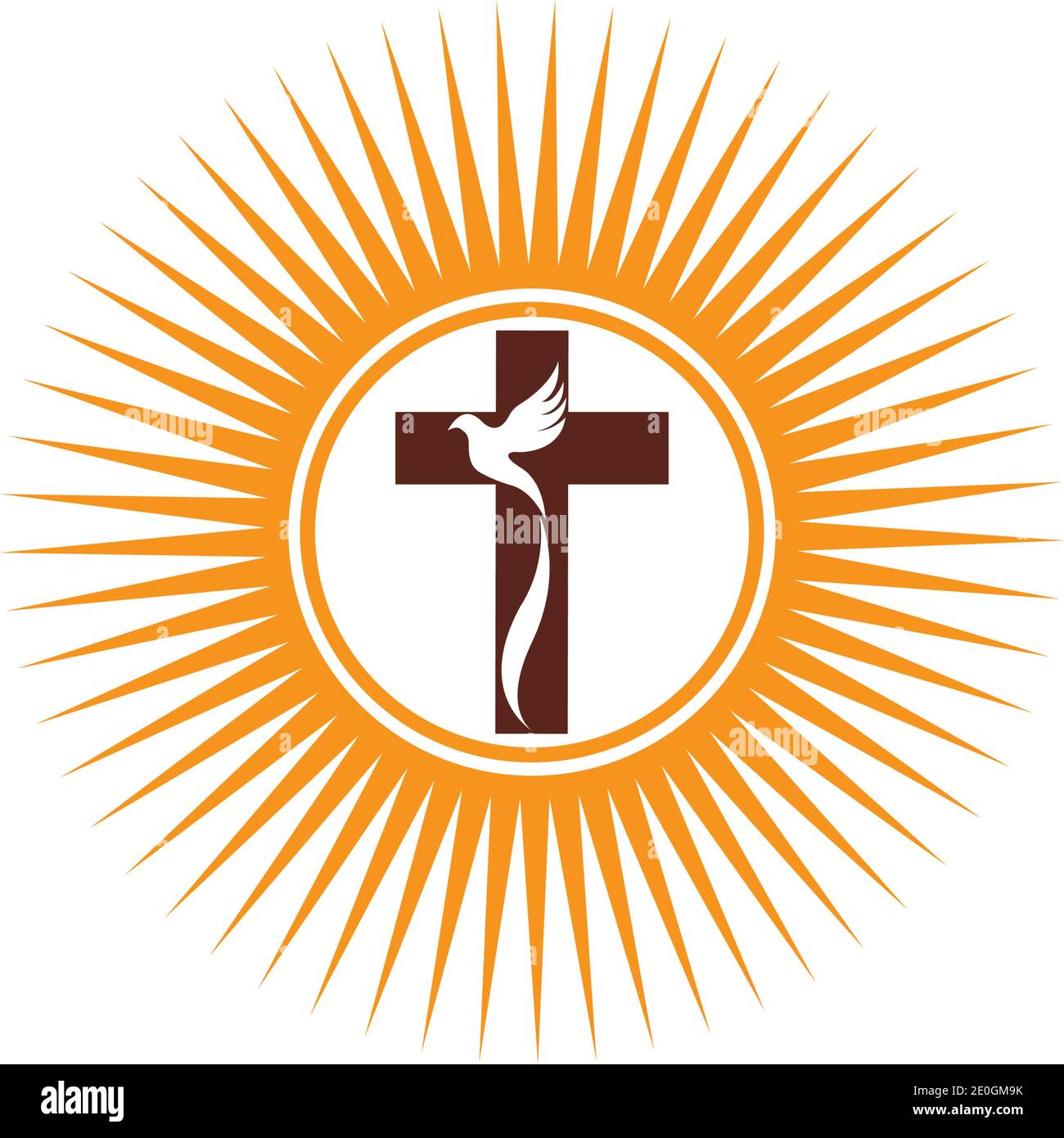 church christian line art logo design,Christian symbols Stock Vector ...