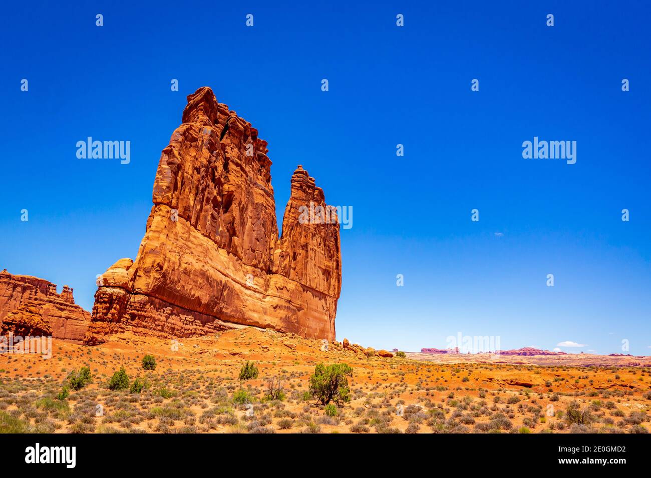 The Organ rock formation in Arches National Park, Utah Stock Photo - Alamy