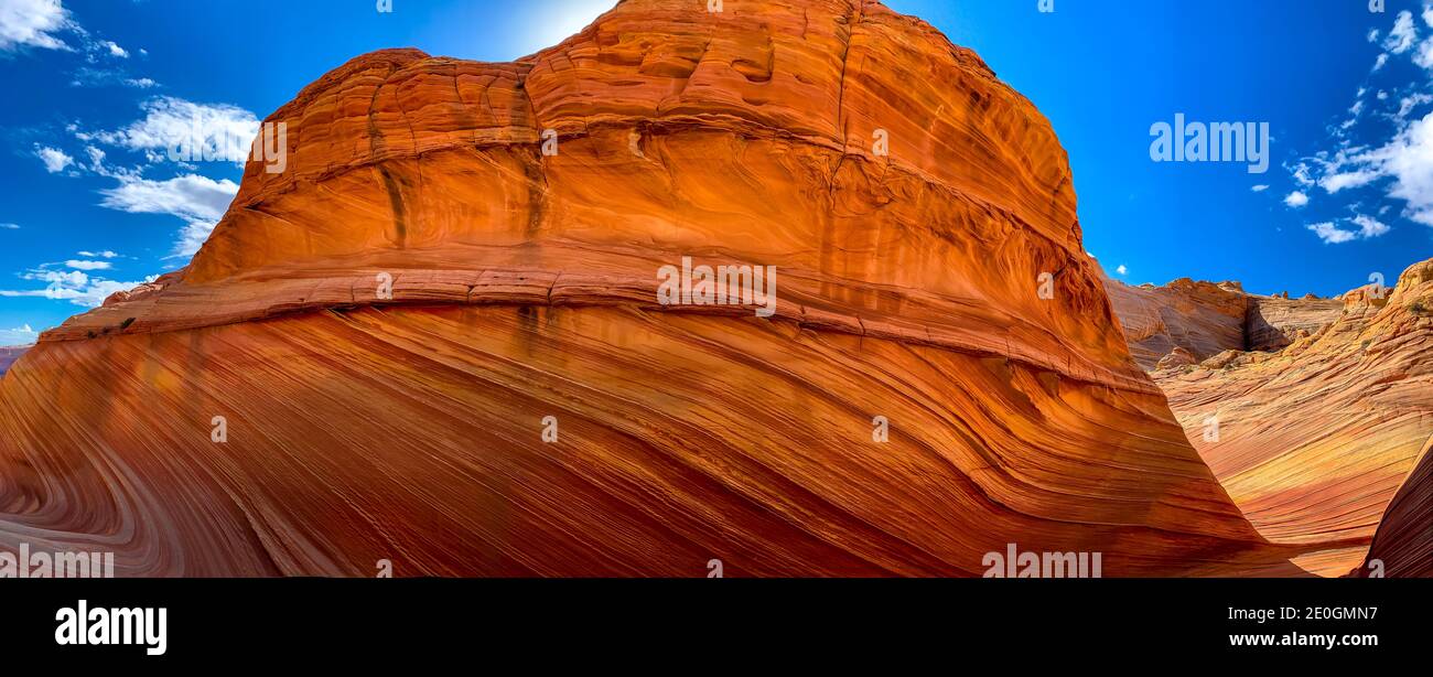 The Wave is a famous sandstone rock formation located in Coyote Buttes ...