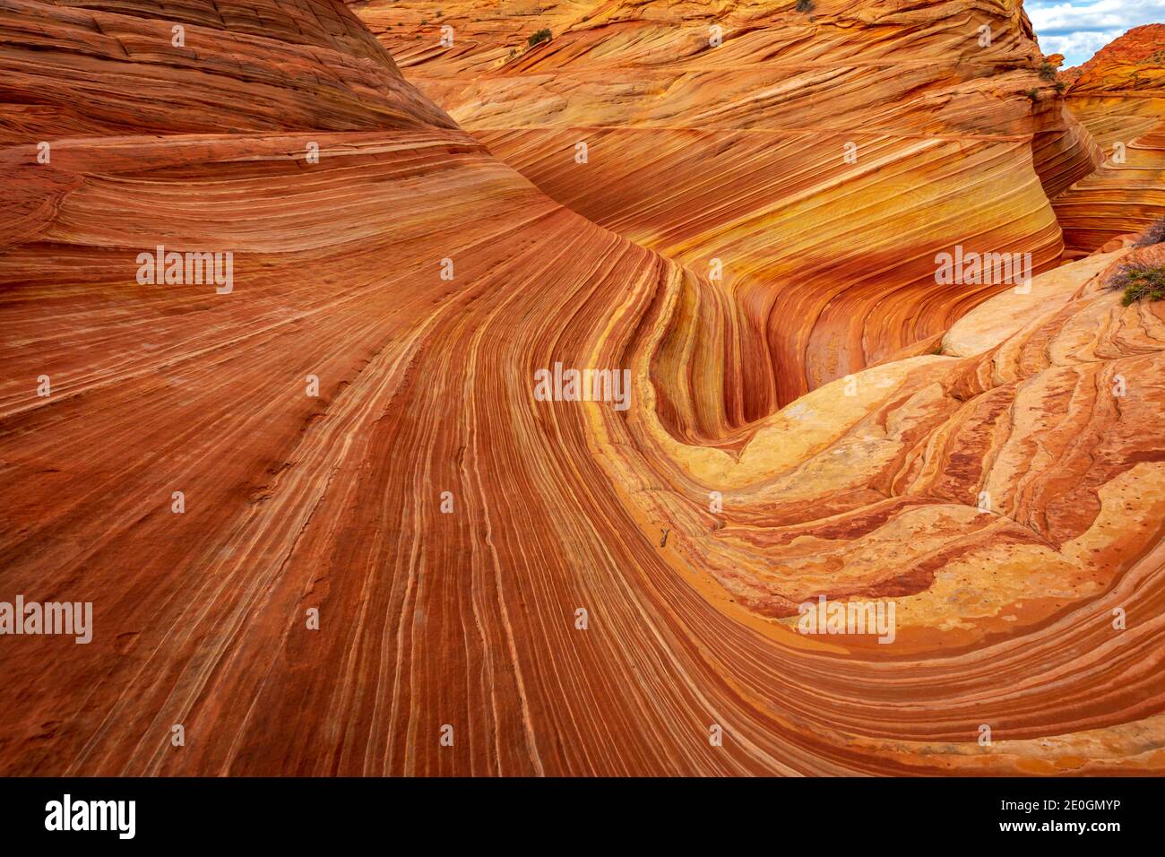 The Wave is a famous sandstone rock formation located in Coyote Buttes ...