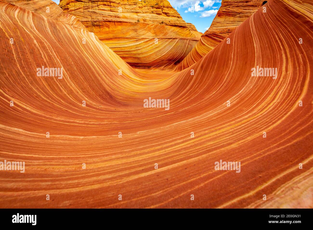 The Wave is a famous sandstone rock formation located in Coyote Buttes ...