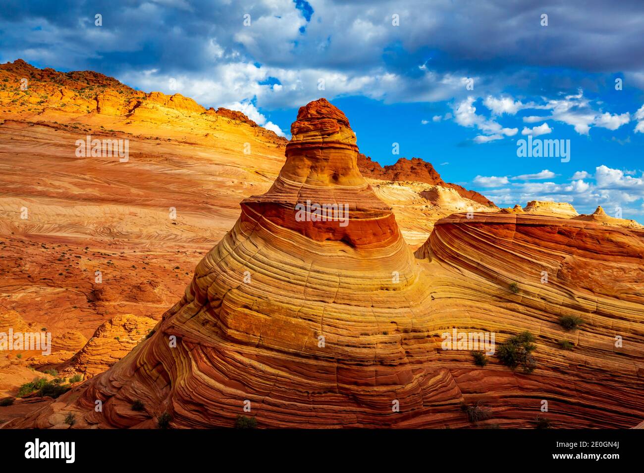 The Wave is a famous sandstone rock formation located in Coyote Buttes ...