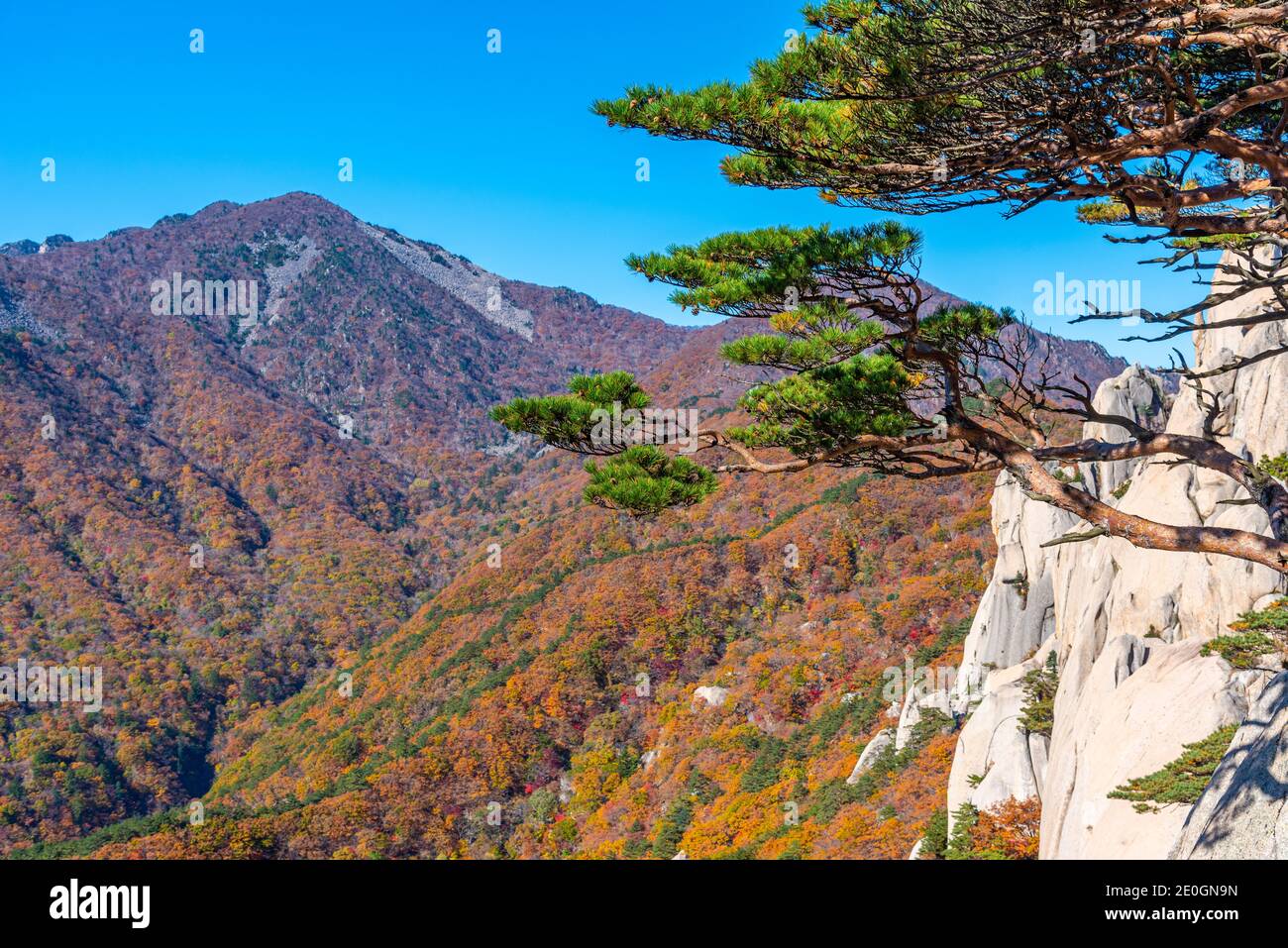 Aerial view of Seoraksan national park in Republic of Korea Stock Photo ...