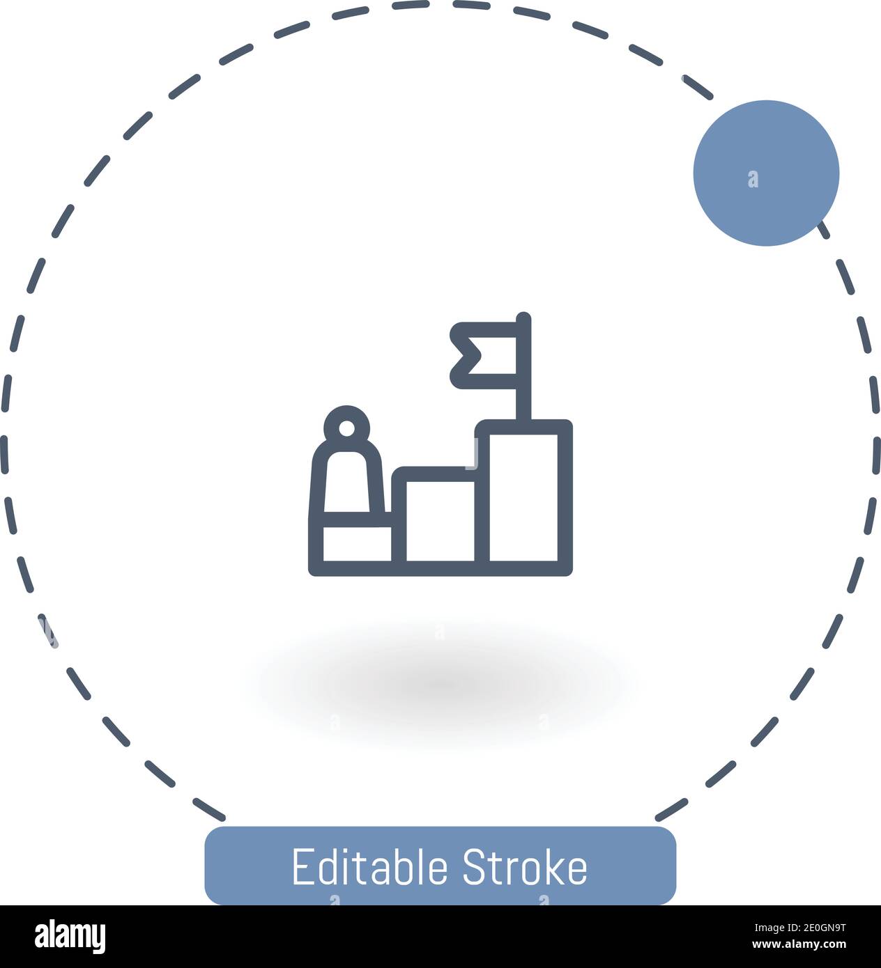 goal vector icon editable stroke outline icons for web and mobile Stock ...