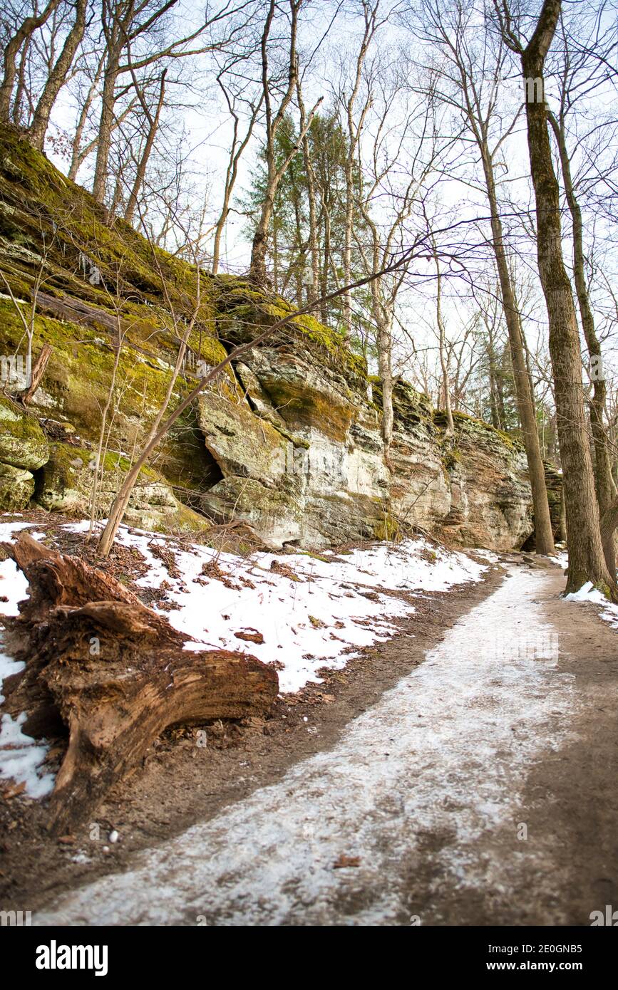 Cuyahoga valley national park in ohio the overlook ledges Stock Photo ...