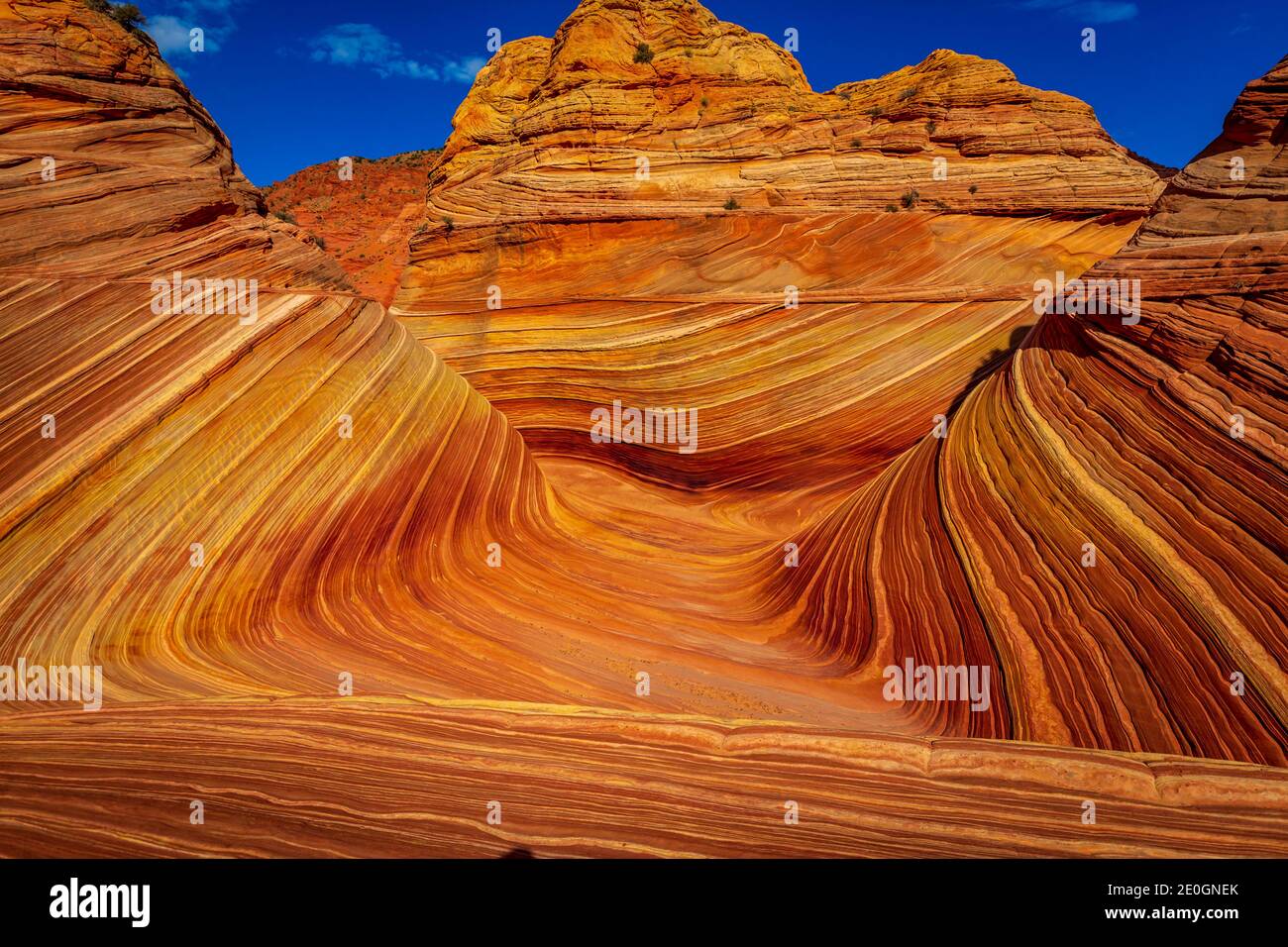 The Wave is a famous sandstone rock formation located in Coyote Buttes ...