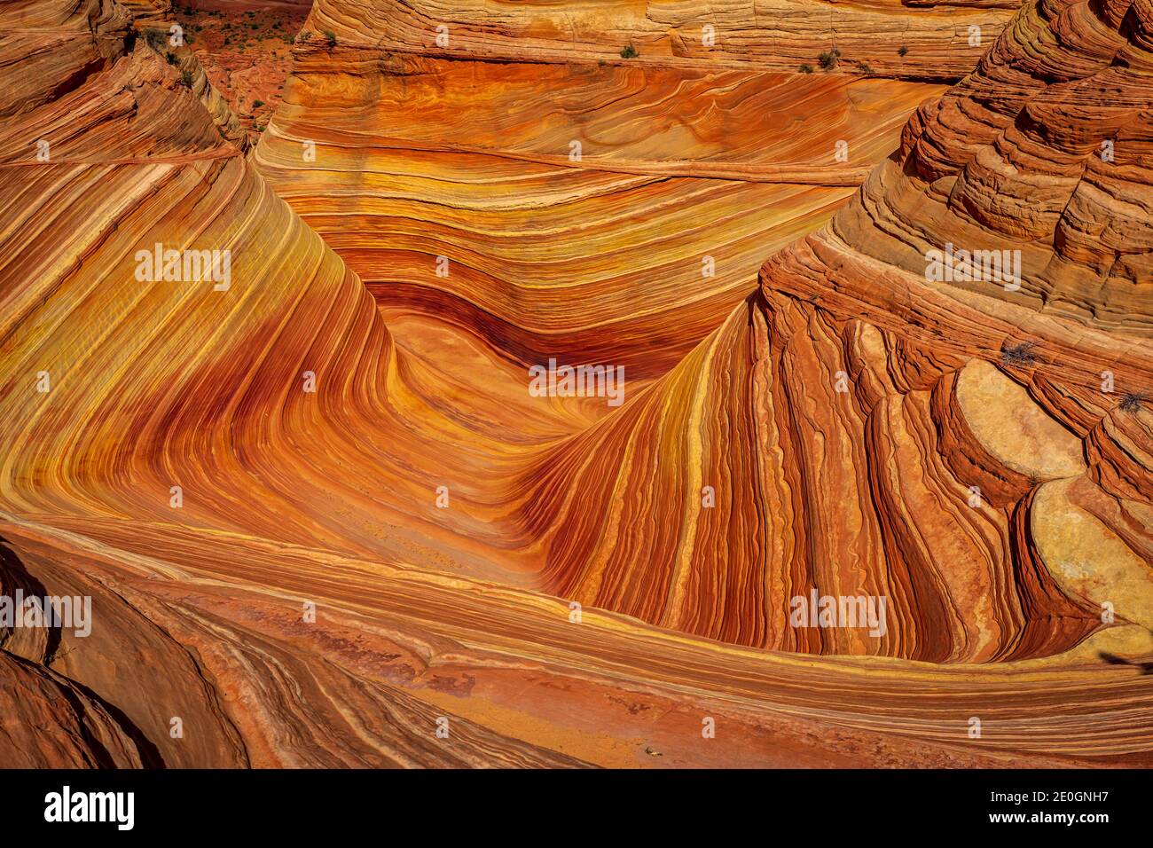 The Wave is a famous sandstone rock formation located in Coyote Buttes ...