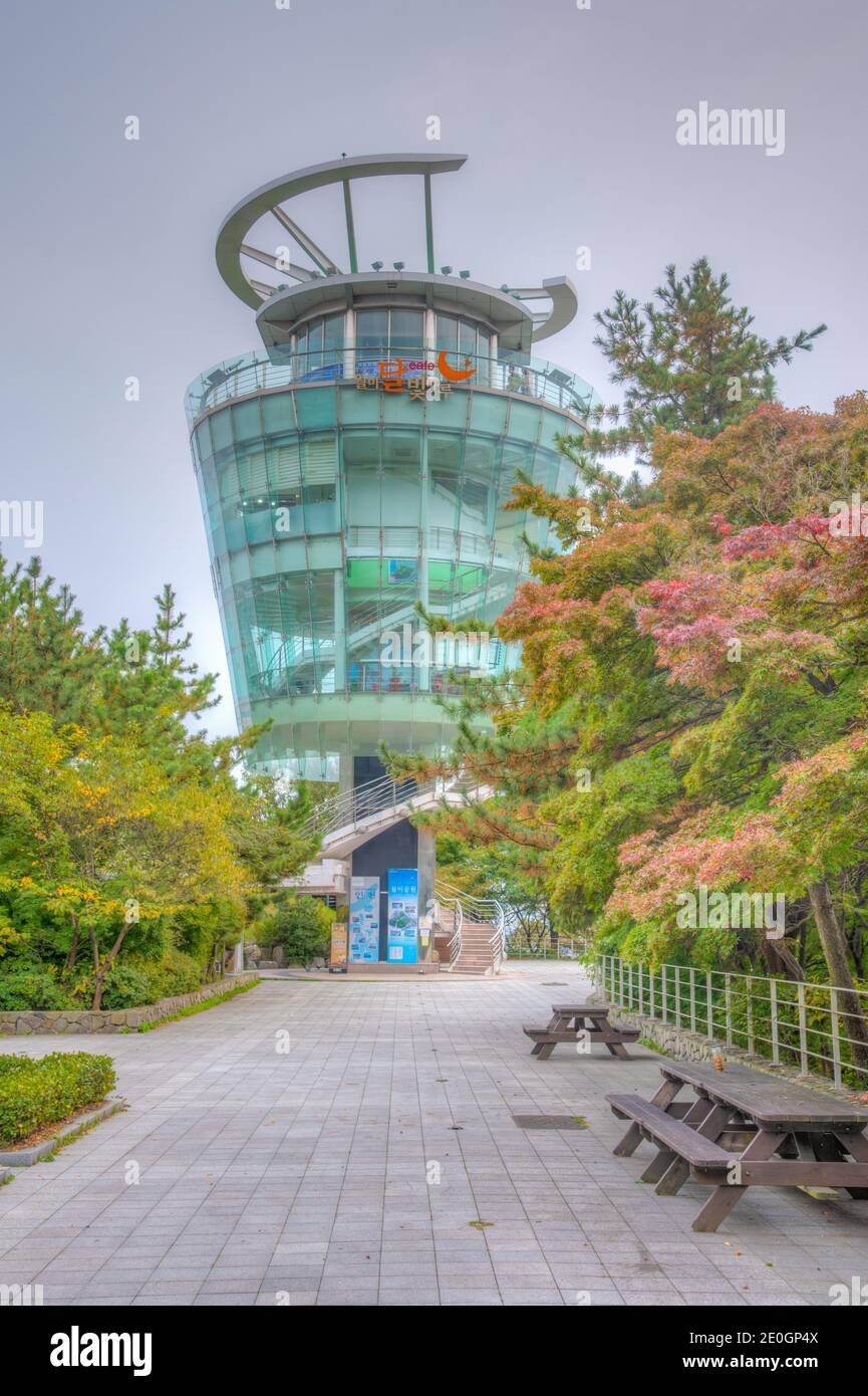 INCHEON, KOREA, OCTOBER 24, 2019: Lookout tower at Wolmido island in ...