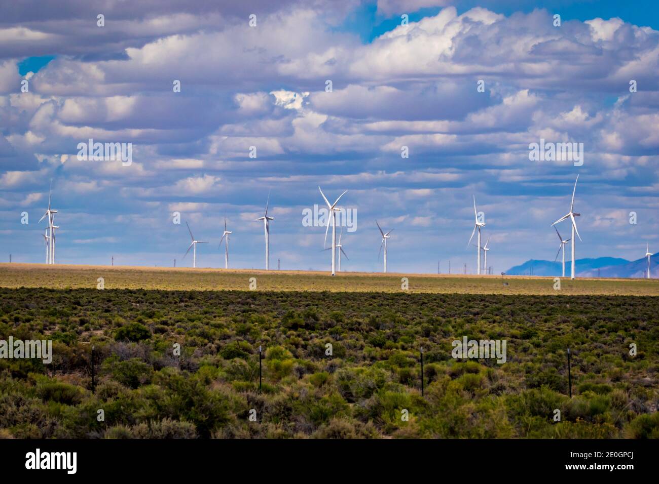 Wind turbines at Spring Valley Wind Farm, Nevada Stock Photo - Alamy