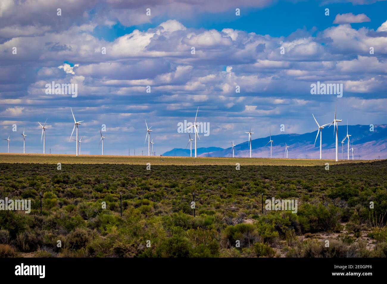 Wind turbines at Spring Valley Wind Farm, Nevada Stock Photo - Alamy