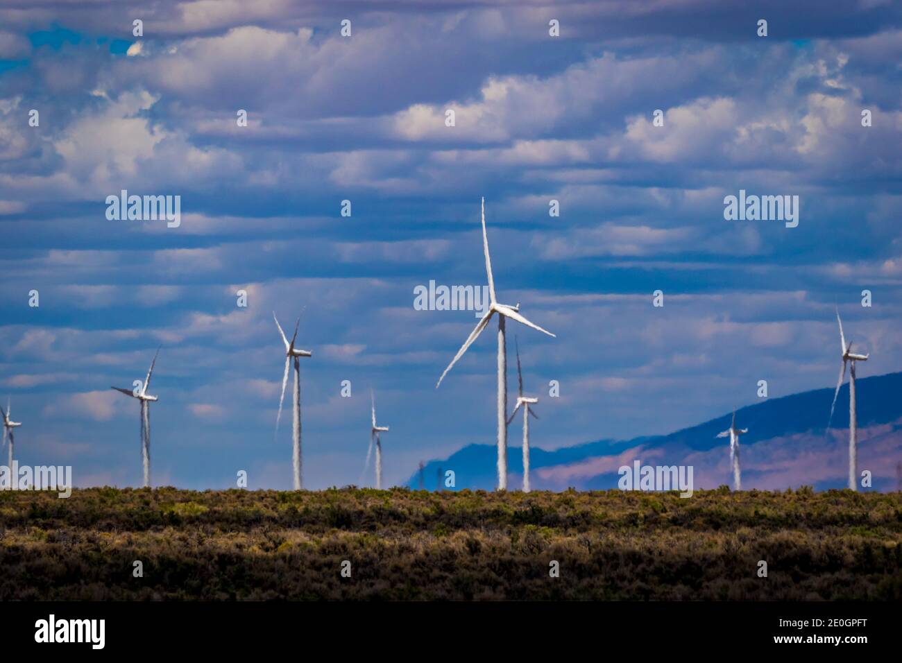 Wind turbines at Spring Valley Wind Farm, Nevada Stock Photo - Alamy