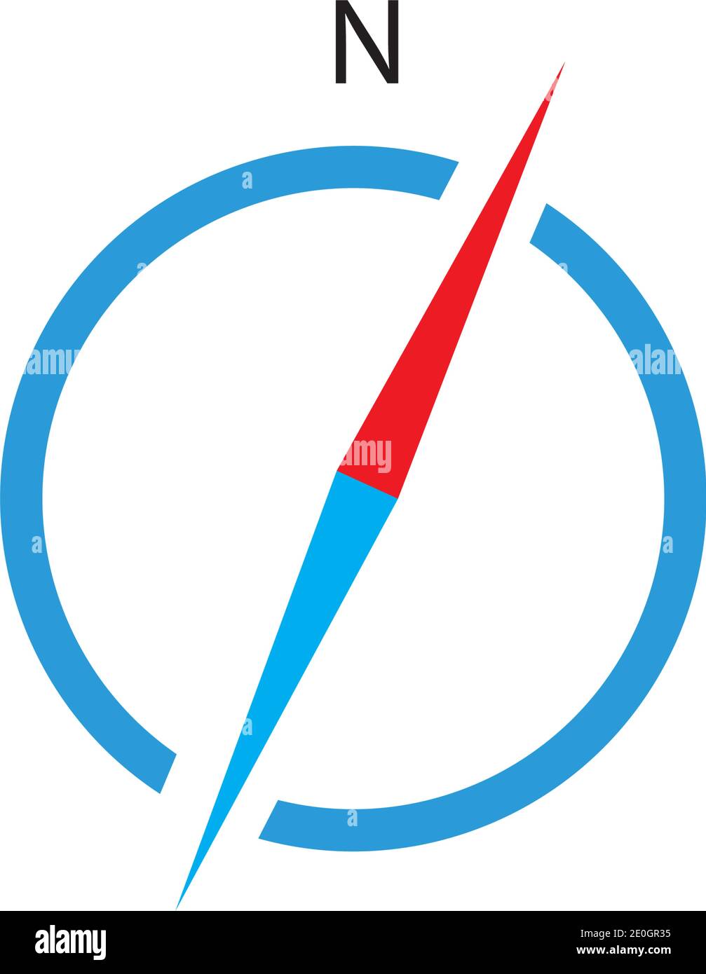 European map and antique compass Cut Out Stock Images & Pictures - Alamy