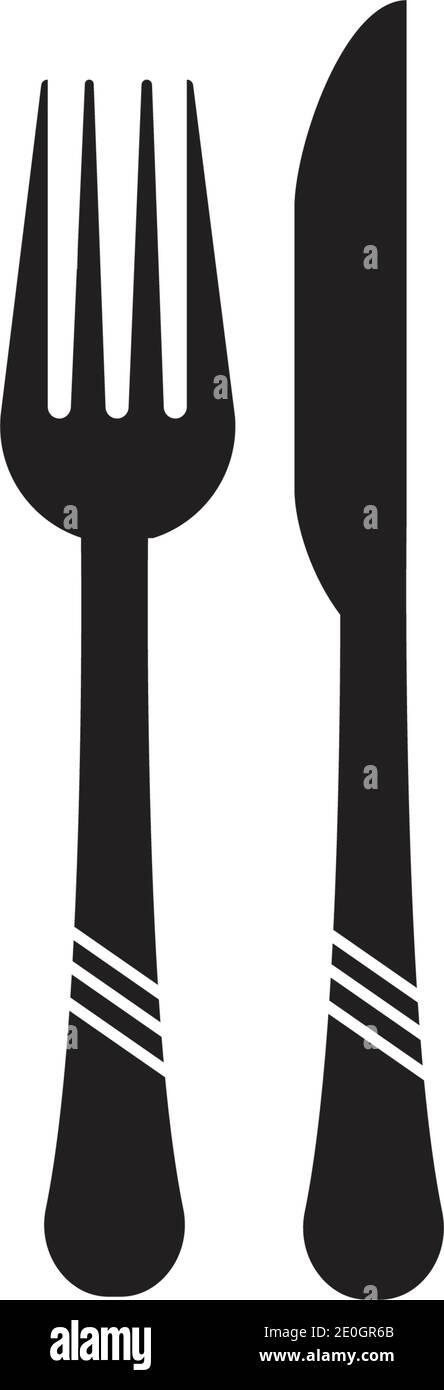 Cutlery vector icon illustration sign Cutlery and Kitchen Set Icon ...