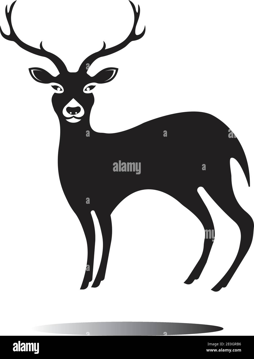 Deer Logo Template vector icon illustration design Stock Vector Image ...