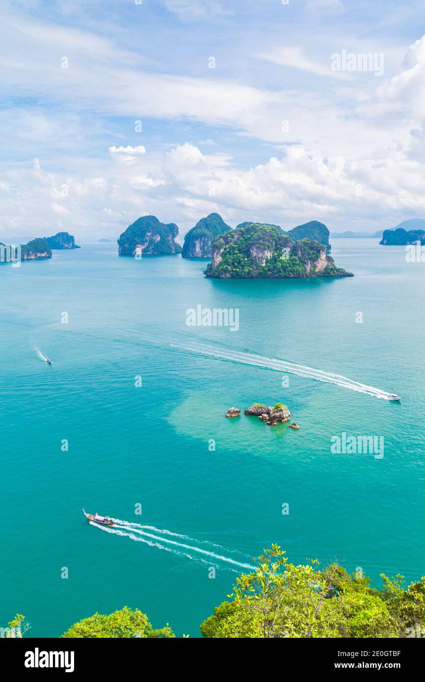 Koh Hong island view point to Beautiful scenery view 360 degree at ...