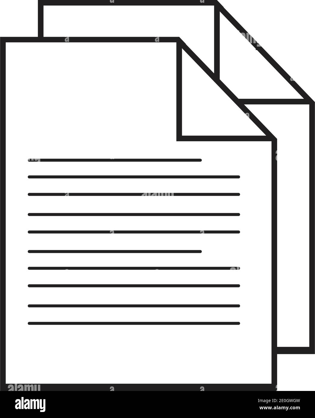 Documents icon stock vector illustration flat design Stock Vector Image ...