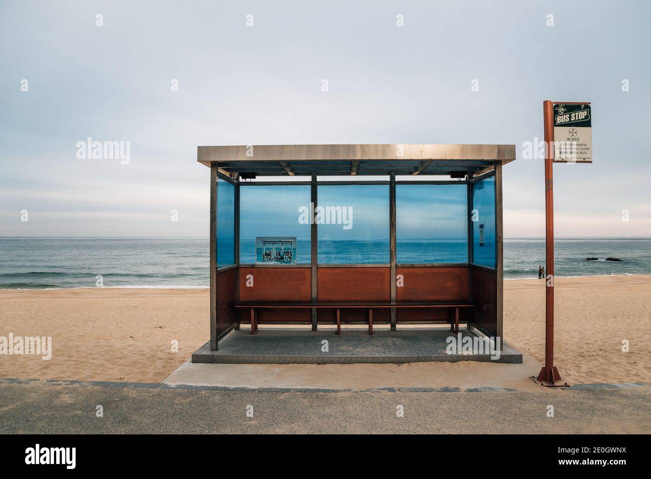 Jumunjin beach bus stop hi-res stock photography and images - Alamy