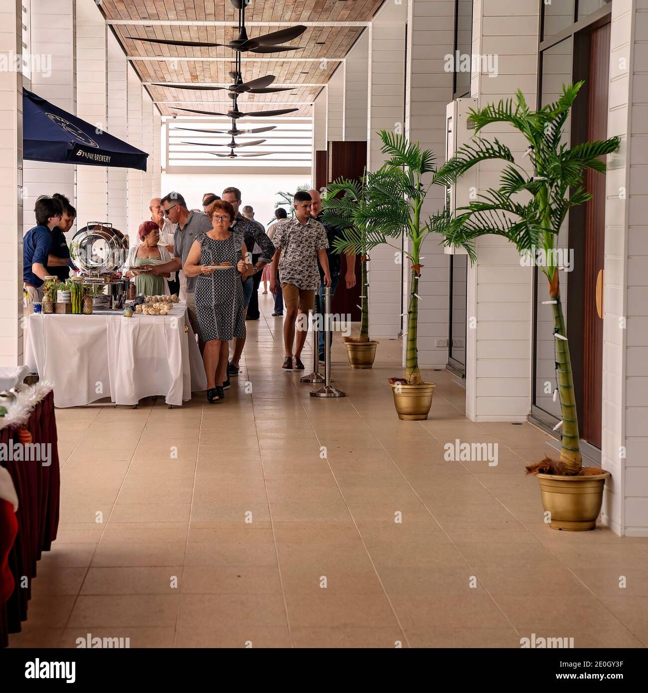 Buffet queue christmas hi-res stock photography and images - Alamy
