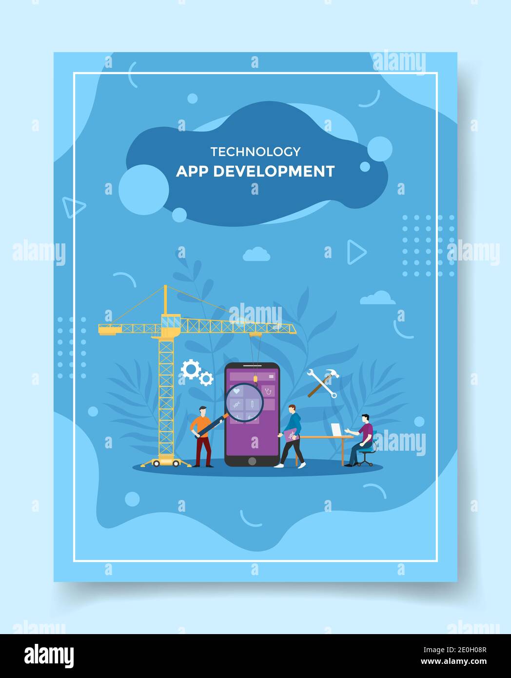 app development people programer build mobile application on smartphone ...