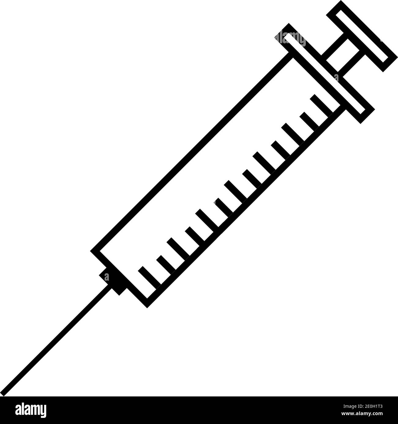 Syringe outline Black and White Stock Photos & Images - Alamy
