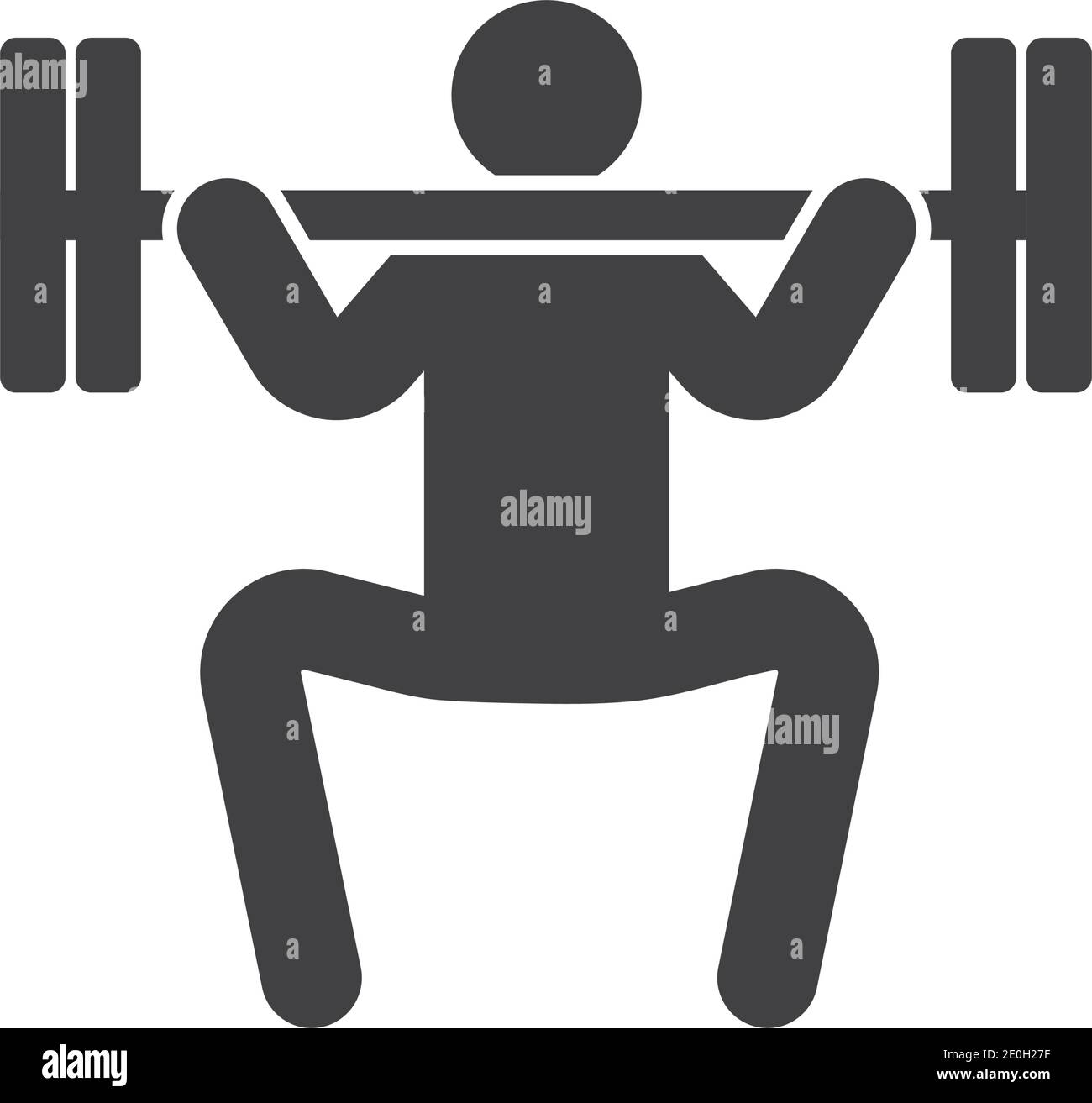 Weightlifting icon design template vector isolated illustration Stock ...