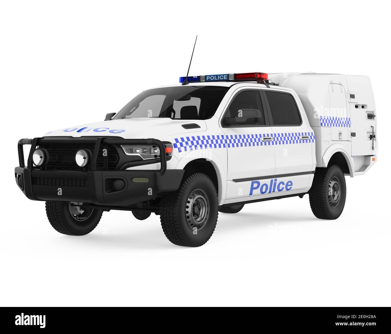 Police Car Isolated Stock Photo - Alamy