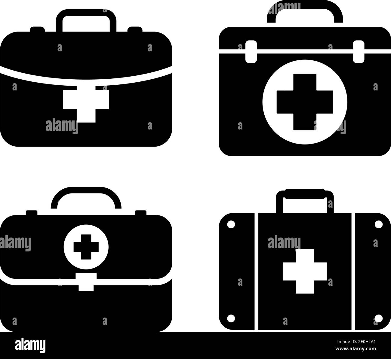 Hospital kit illustration Black and White Stock Photos & Images - Alamy