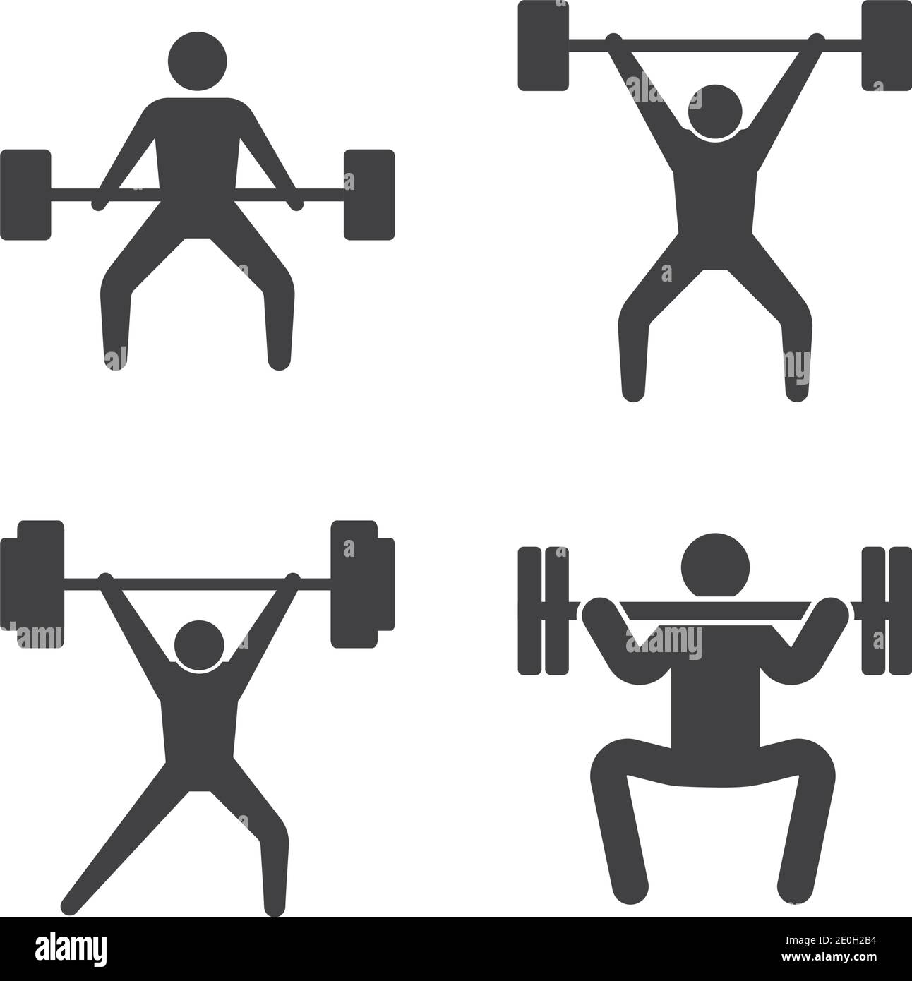 Barbell deadlift illustration hi-res stock photography and images - Alamy