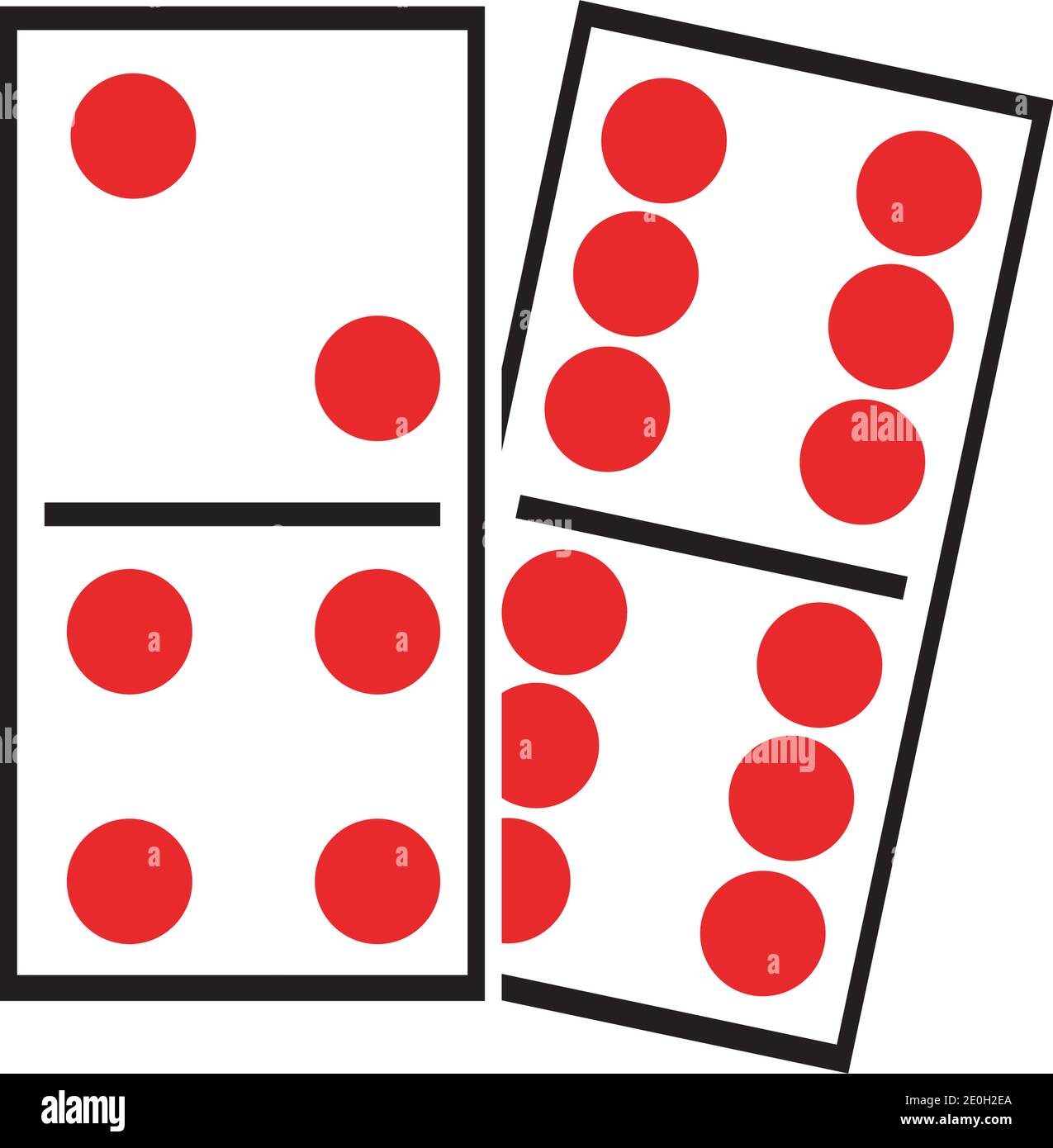 28 dominos Stock Vector Images - Alamy