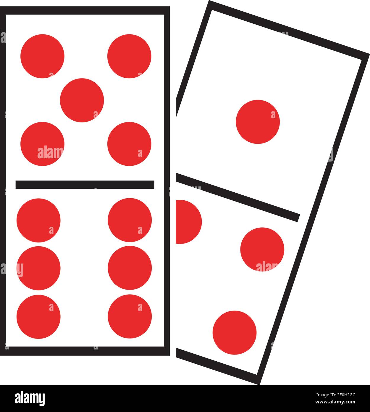 Wooden dominos Stock Vector Images - Alamy