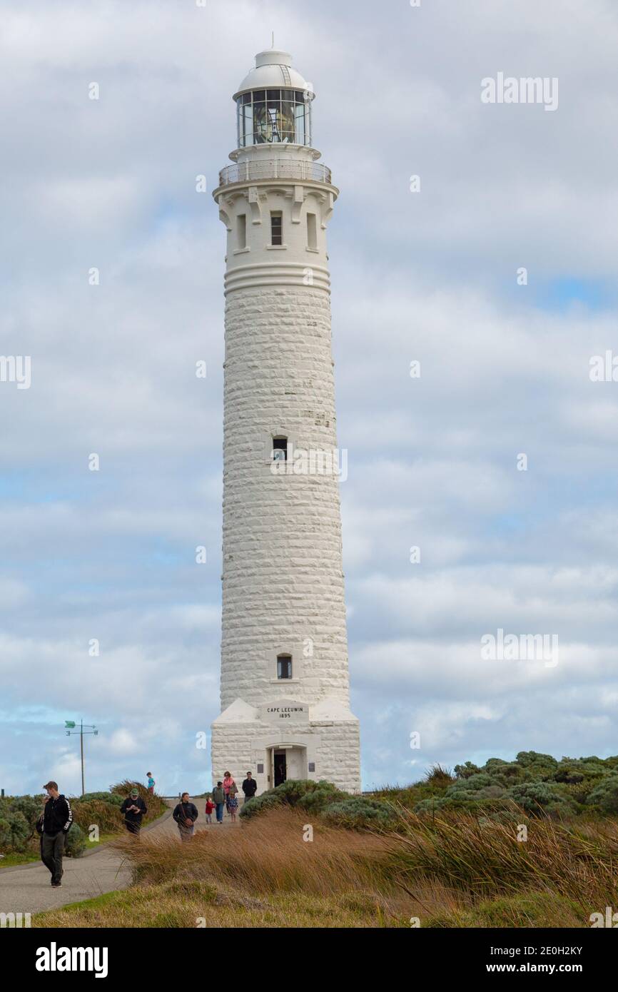Cape Leeuwin Lighthouse south of Augusta in Western Australia Stock ...