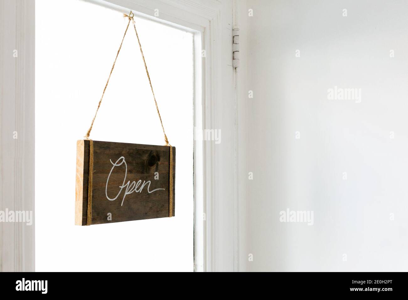 small business open sign Stock Photo - Alamy