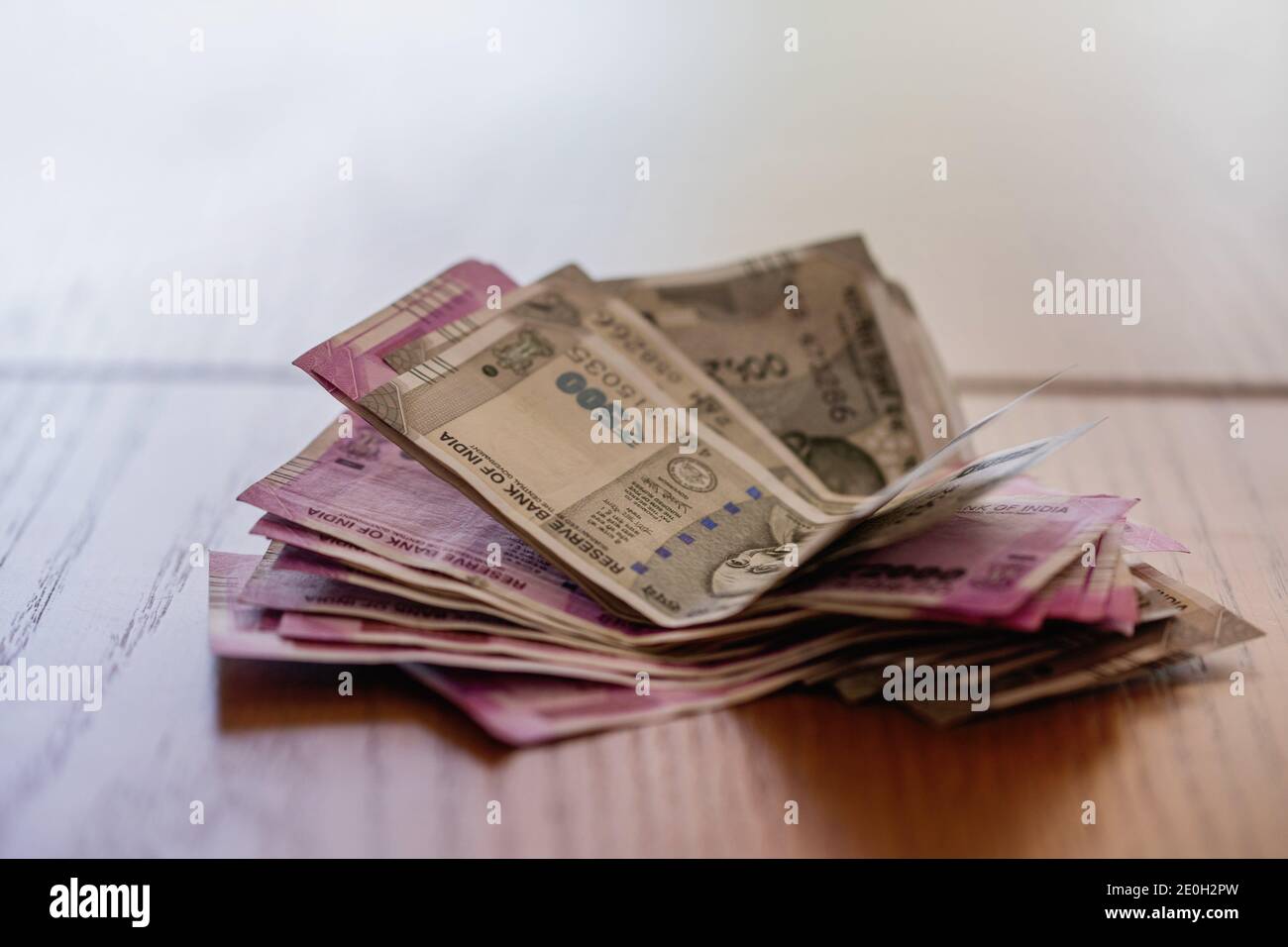 small stack of indian rupee currency Stock Photo - Alamy
