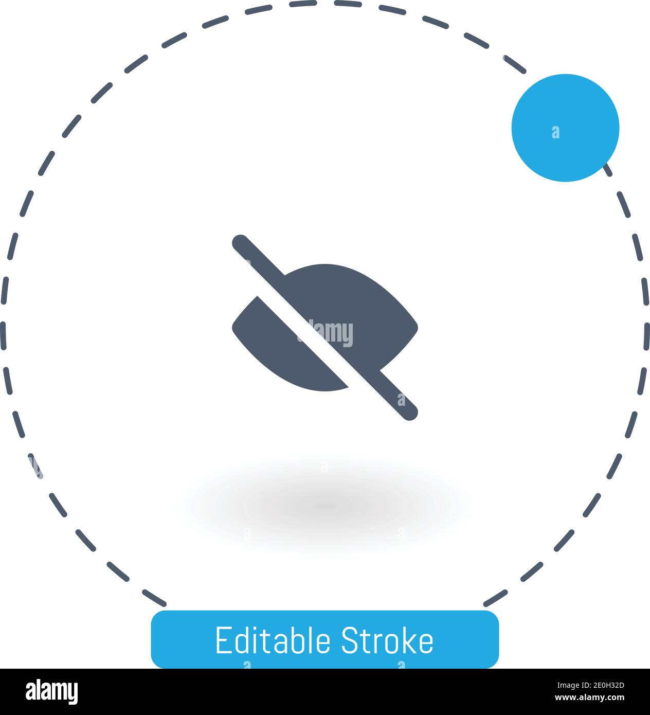 hide vector icon editable stroke outline icons for web and mobile Stock ...